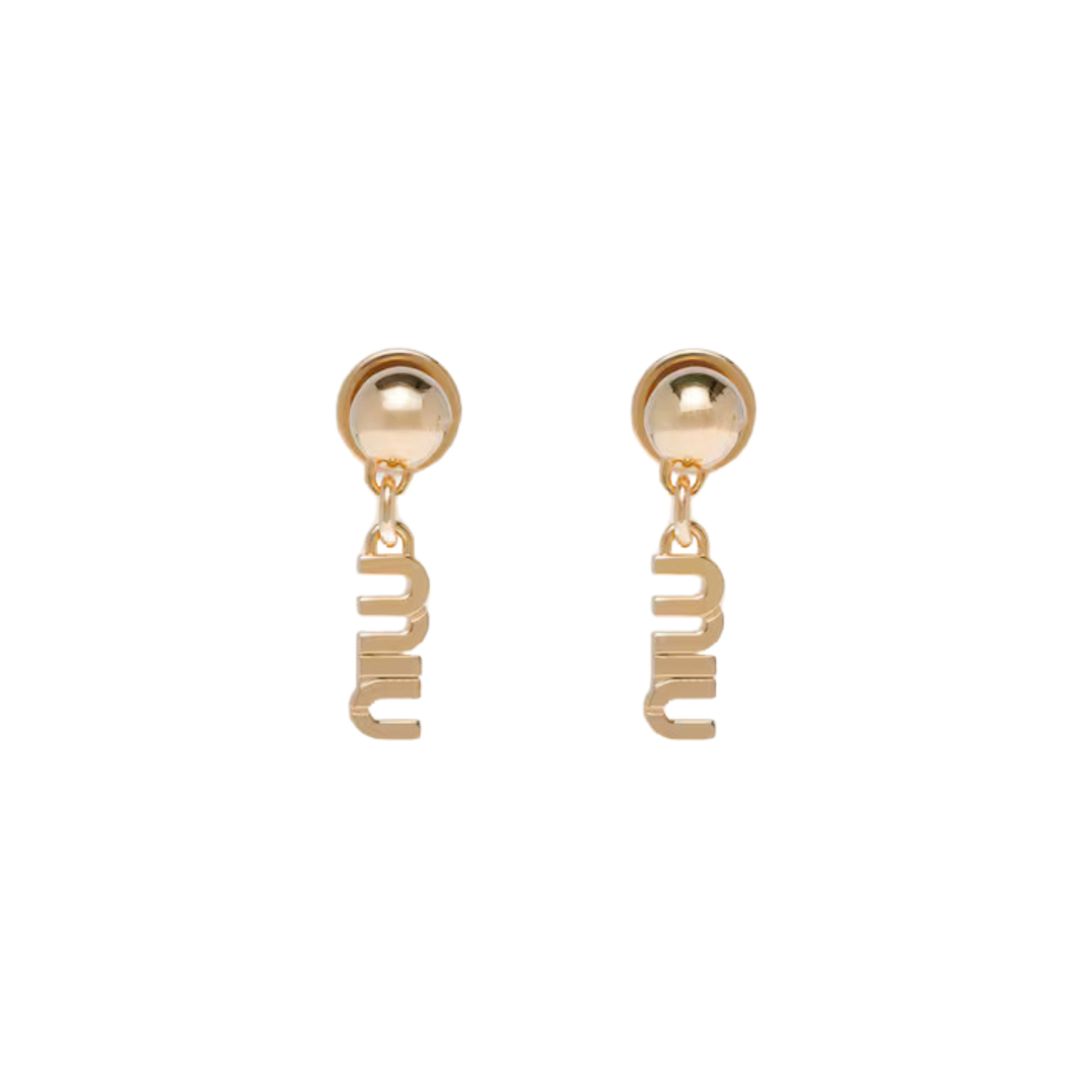 Bonsoir Indonesia Logo Vertical Metal Earrings